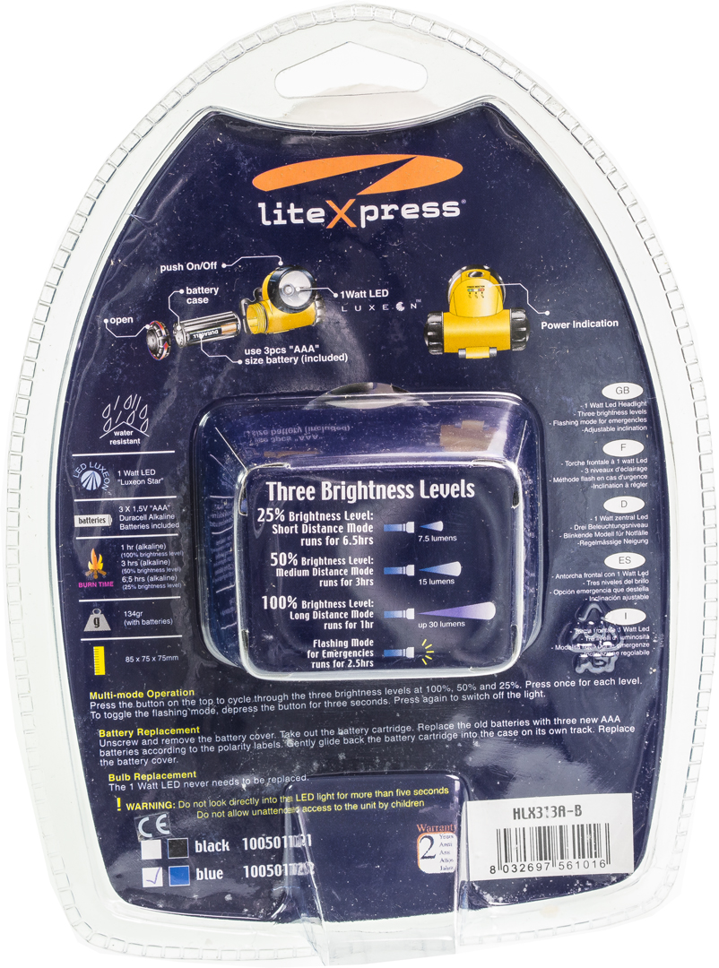 Torcia Frontale LiteXpress